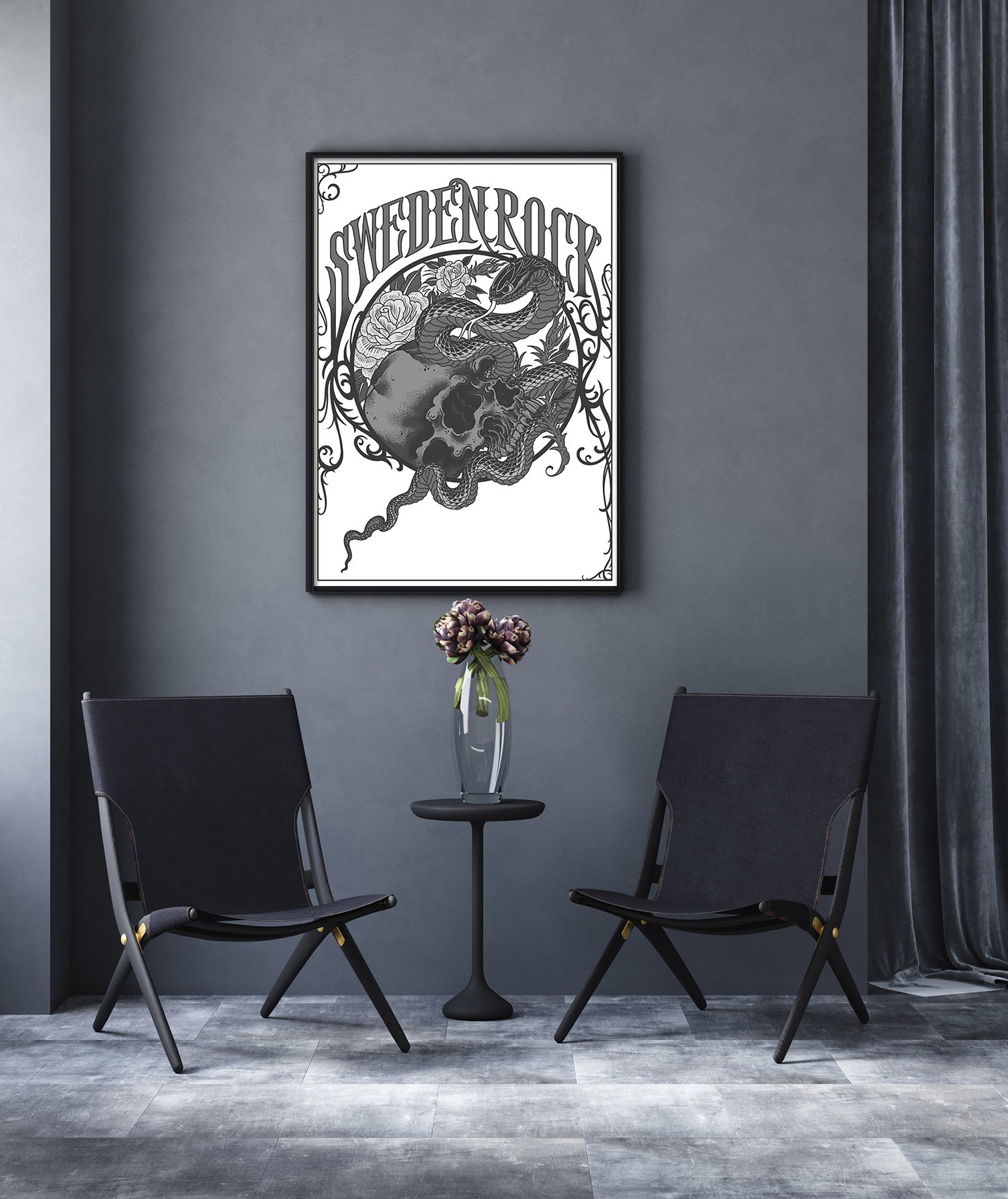 SNAKE BW – Postershop